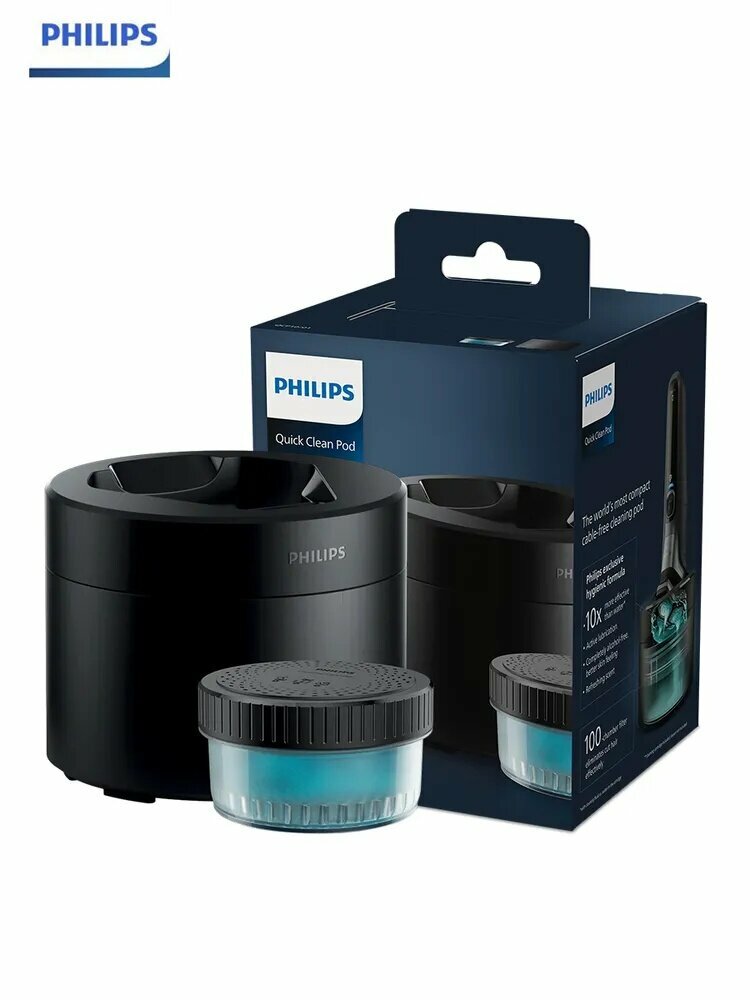Центр быстрой очистки Philips QCP10/01, бритва с быстрой