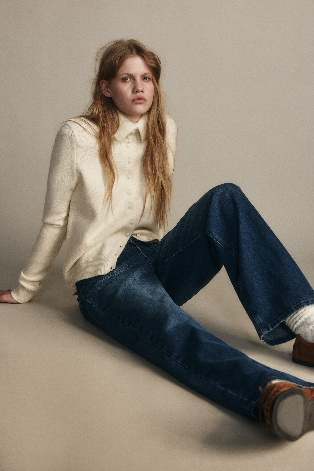 Джинсы широкие Woman Mix&Match 