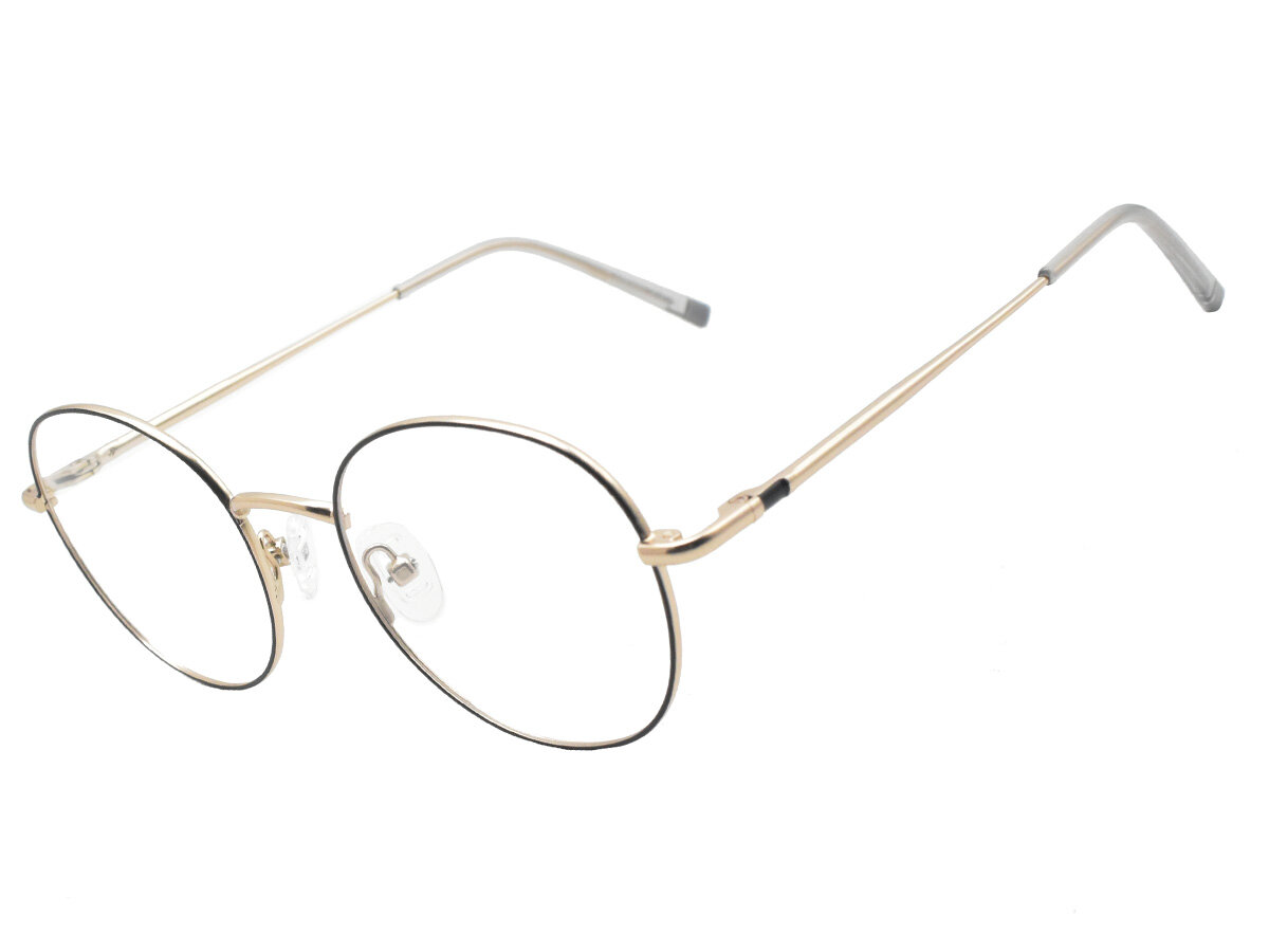 Оправа для очков BANISS BA2002 C01 пол Женский форма оправы Круглая цвет оправы Чёрный, Золотой