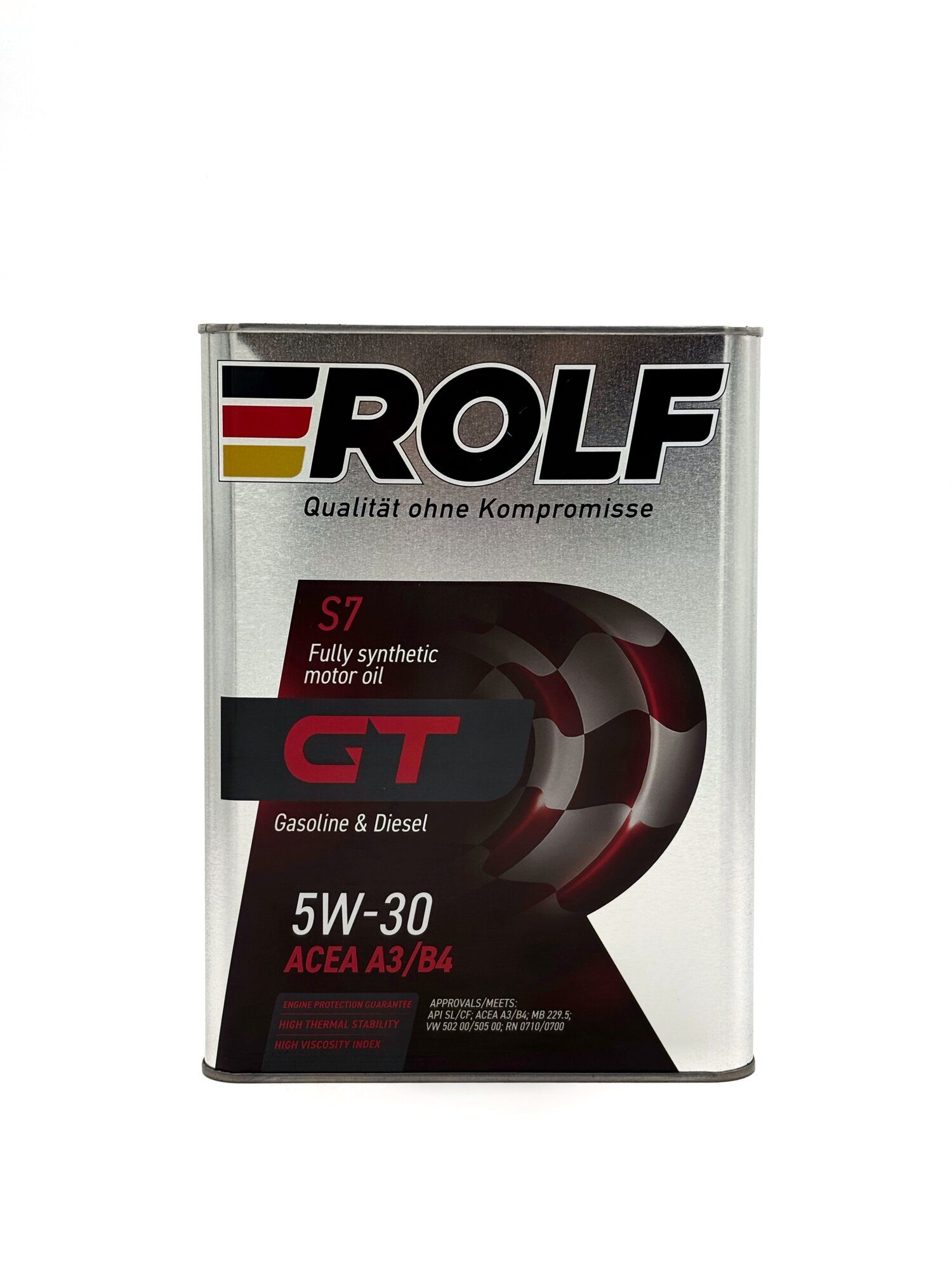 Масло моторное Rolf S7 GT 5w-30 A3/B4 , 4 литра , синтетическое
