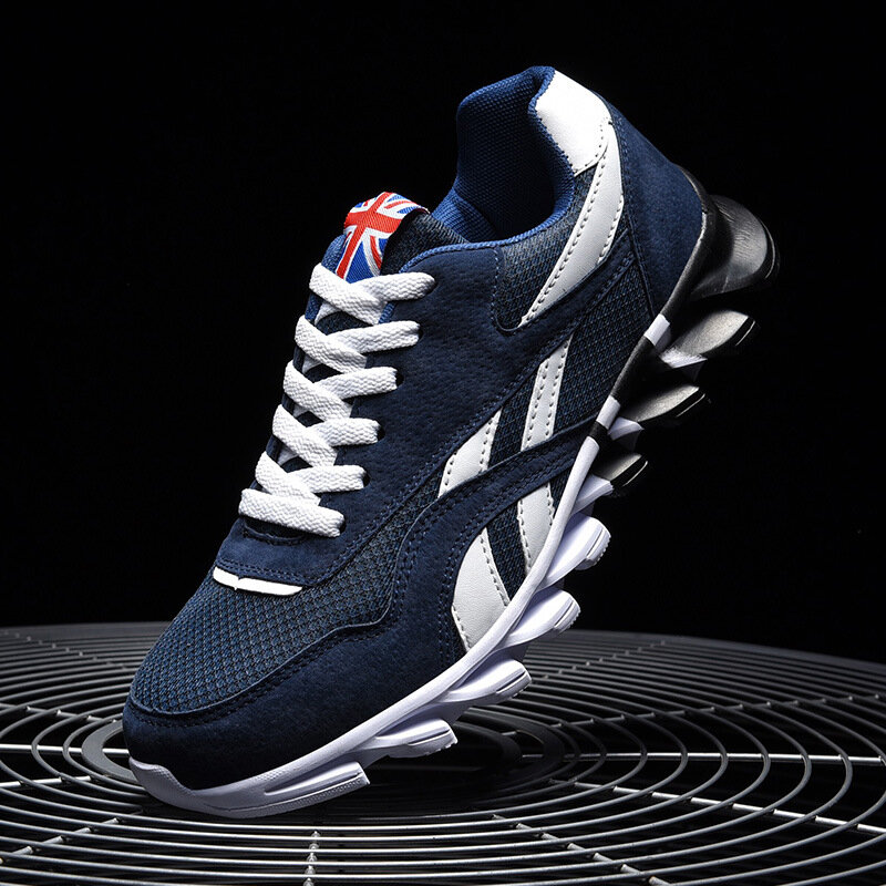 Новые весенние мужские кроссовки Blade, модные, корейский стиль, Flyknit, дышащие, больших размеров