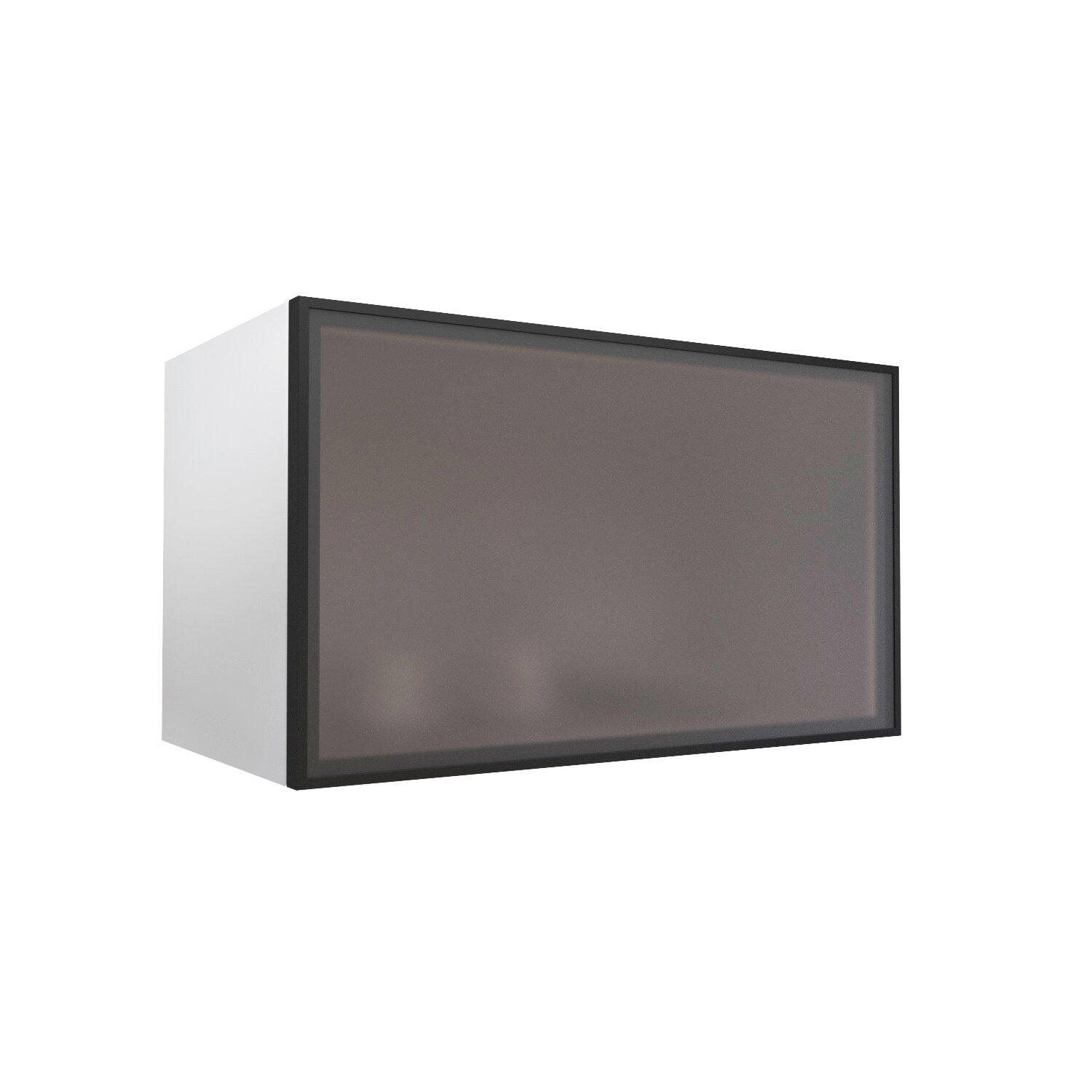 Фасад из алюминиевого профиля со стеклом Aluminum Glass 59,7х38,1х2 см, черный анод/бронза сатинат