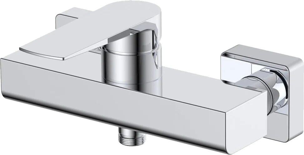 Смеситель для душа BelBagno Carin CAR ESDM CRM хром, глянцевый, настенный, латунный, однорычажный, без лейки, смеситель для ванны с душем