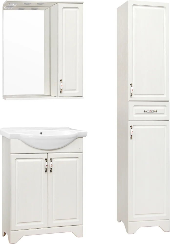 Мебель для ванной комнаты Style Line Олеандр-2 65 Люкс, рельеф пастель