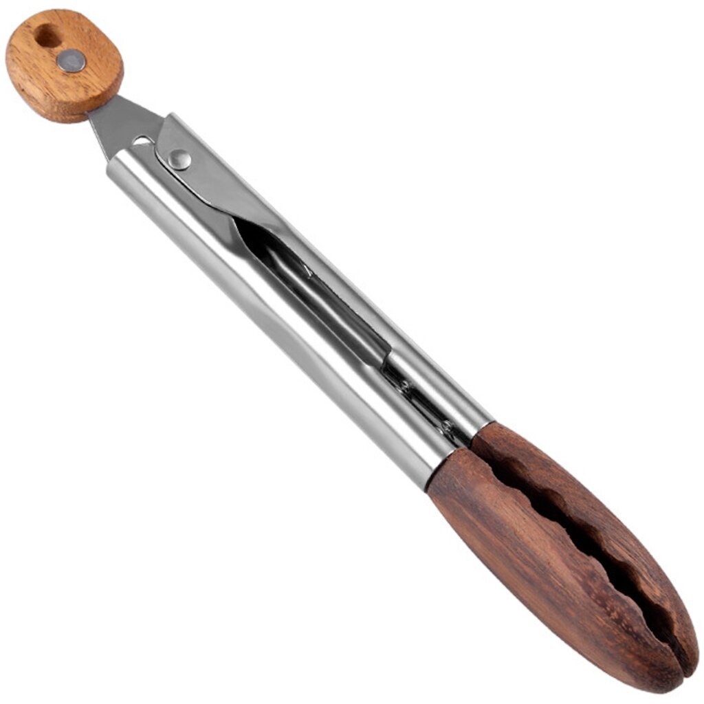 Многофункциональные деревянные и нержавеющие щипцы для салатов, барбекю, больше