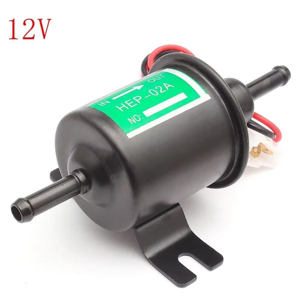 Электрический топливный насос 12V HEP-02A, черный