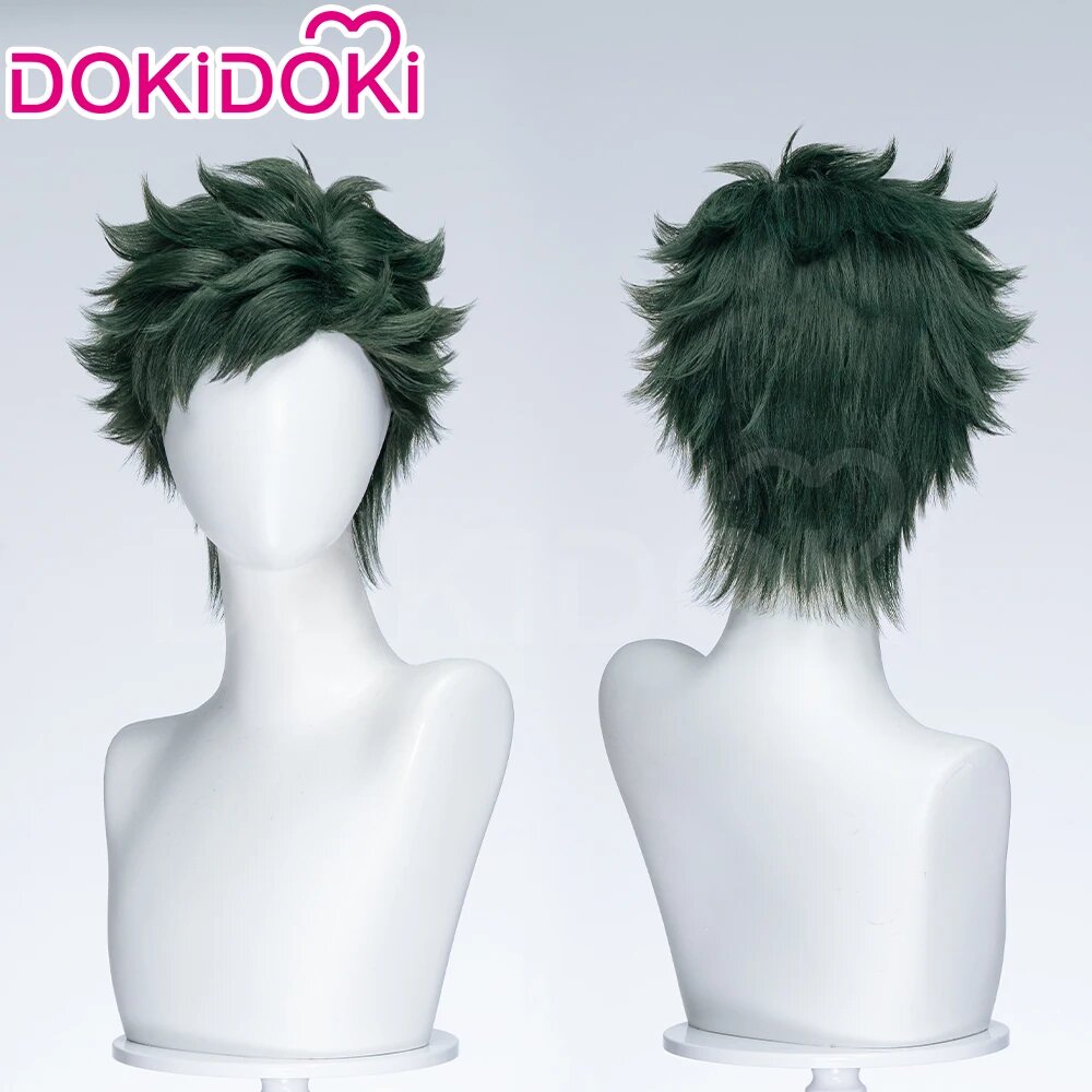 Косплей парик Riddle Lilia Ace Cater Trey Skully Floyd Deuce Vil Neige Темно-зеленый, Trey Wig Only