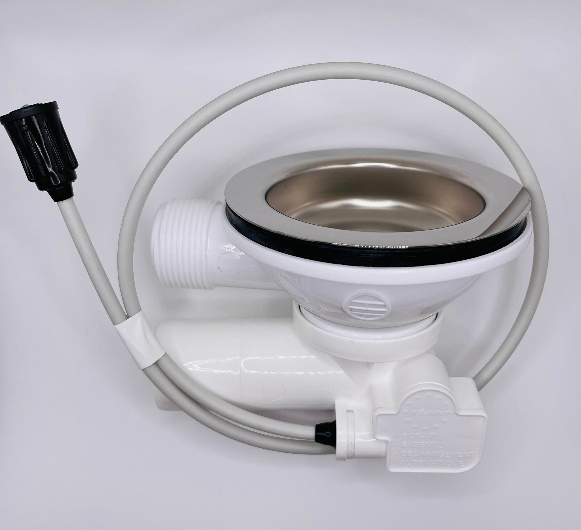 Клапан 3,5 с переливом белый blanco 120666 + Механизм клапана-автомата для слива Blanco 118981