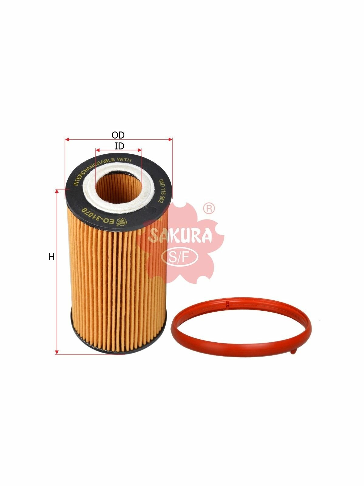 Фильтр масляный для а/м фильтр Seat, Skoda, Volkswagen Sakura EO31070