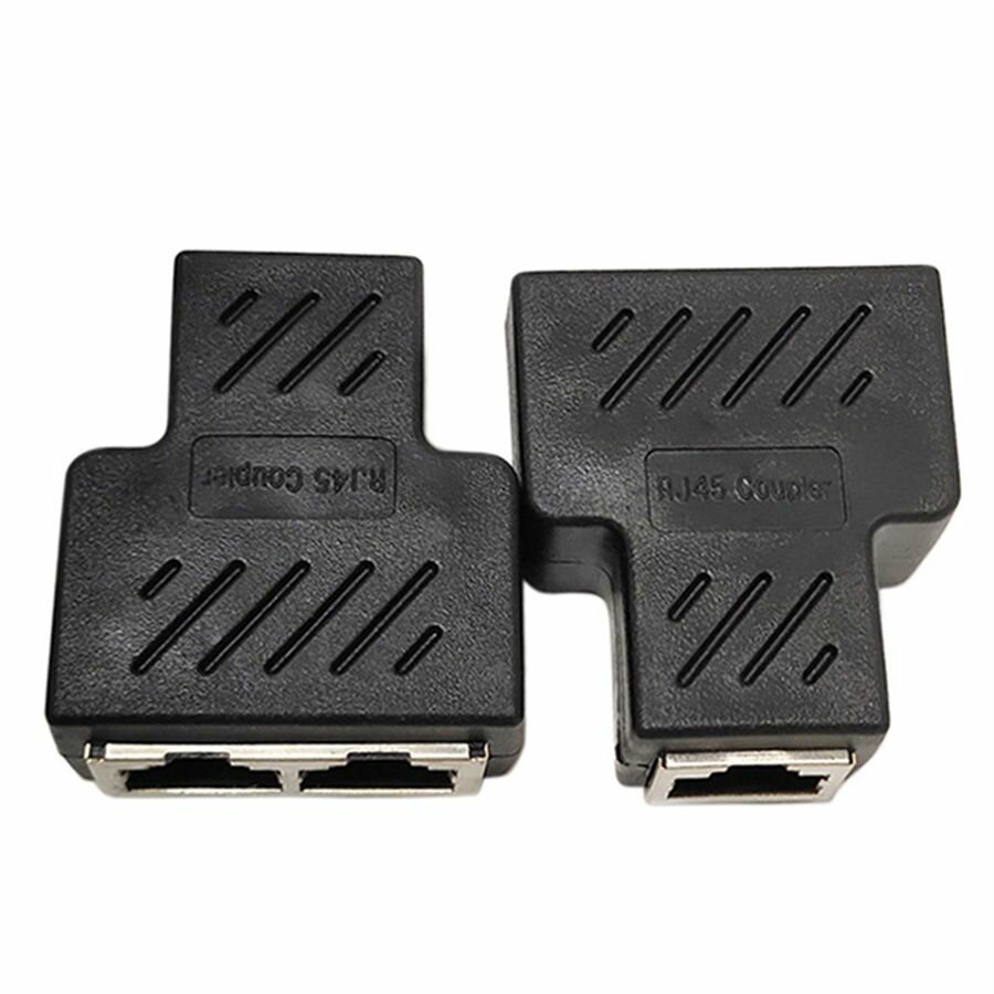 Адаптер-Разветвитель RJ45 от 1 до 2 Способов С Двумя Гнездовыми портами CAT5 / 6 / 7 LAN Ethernet