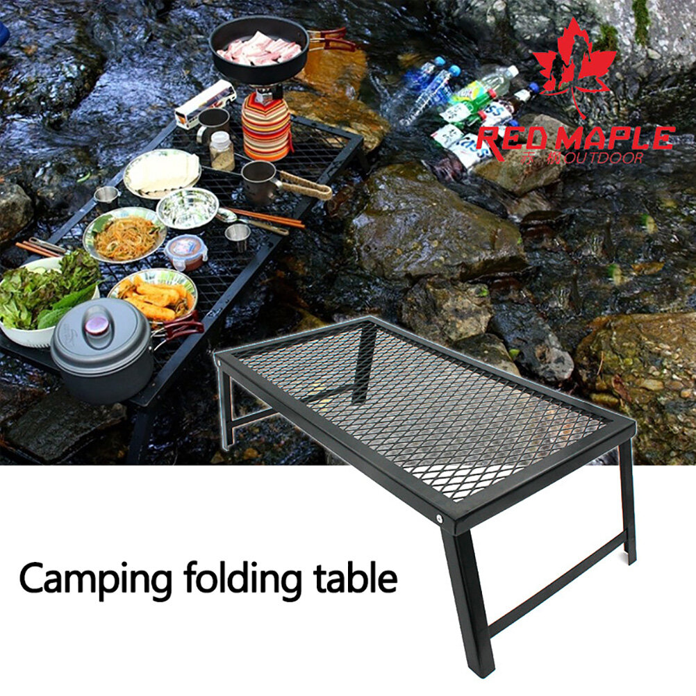 Складная костровая гриль тяжелая стальная решетка переносной над Fire Camping Grill для открытого пламени на открытом воздухе.