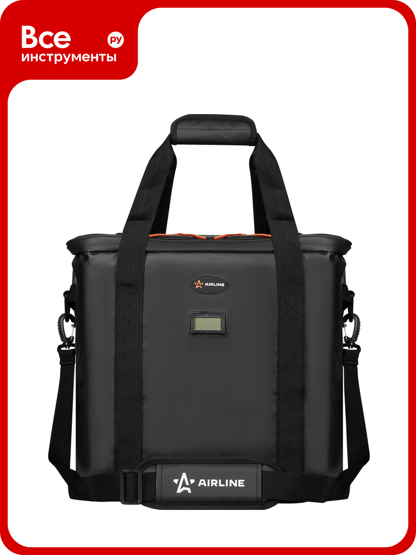Сумка-холодильник Airline Black Edition 50 л, охлажд/нагрев 12В, 55Вт, 40х35х36см, черная ACFK011, надежное