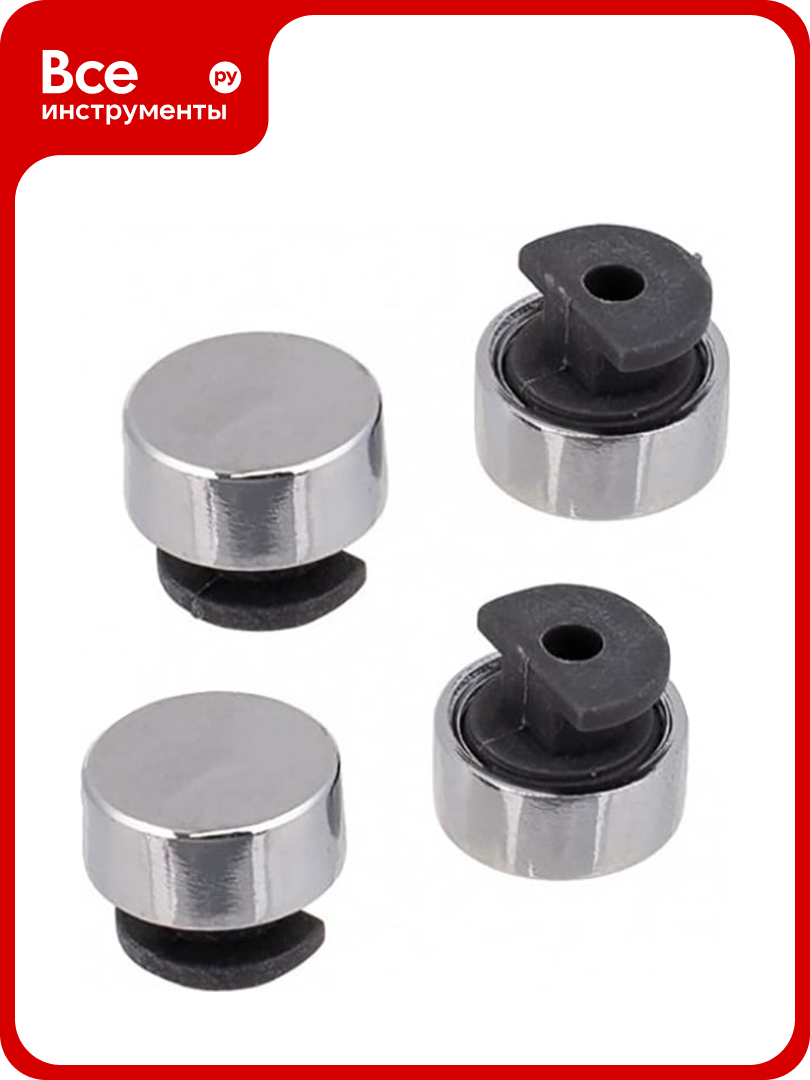 Зеркалодержатель Tech-Krep/Zitar d28мм пластик хром 4шт - пакет, Область применения