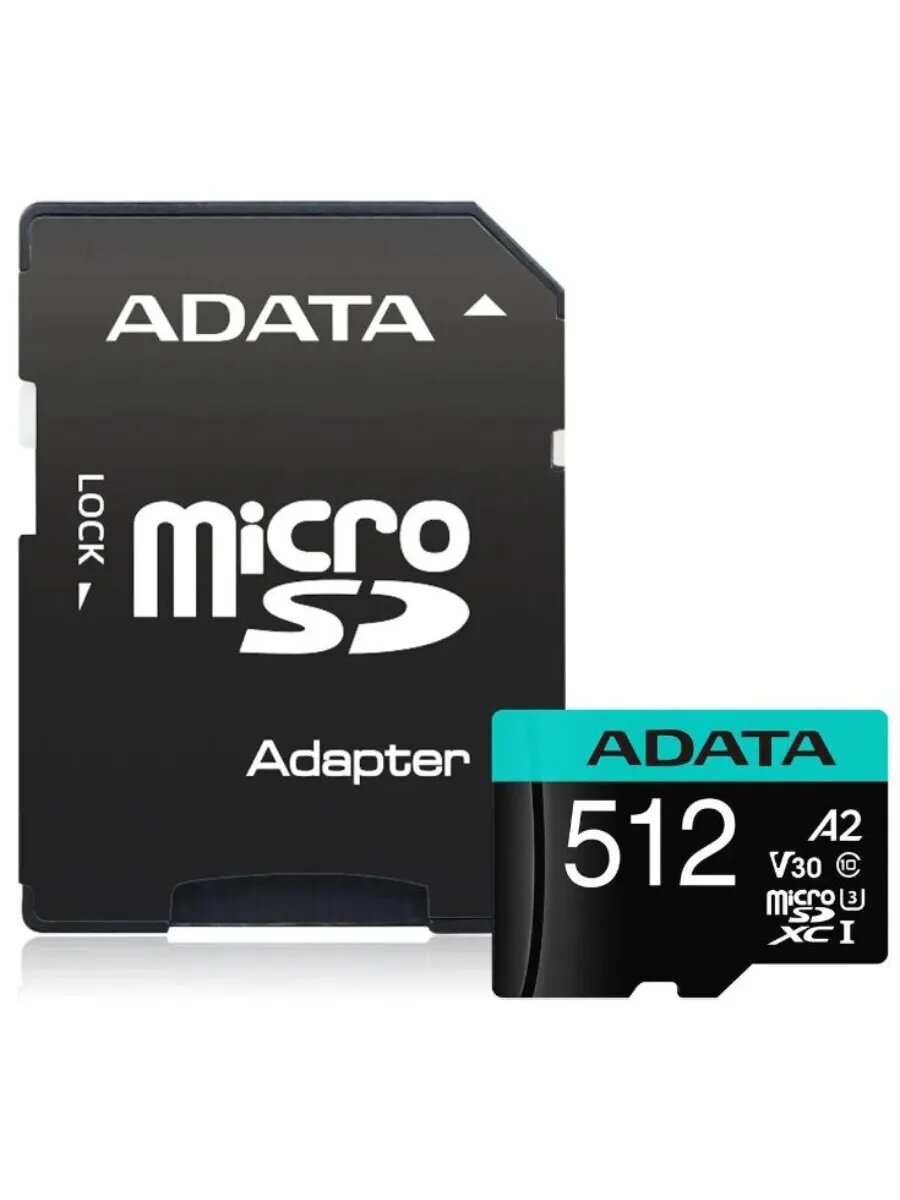 Premier Pro microSDXC 512 ГБ AUSDX512GUI3V30SA2-RA1