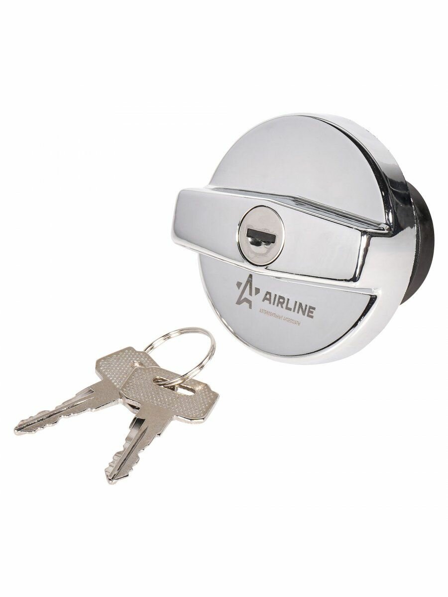 Крышка топливного бака с ключами, для а/м Лада 2108-15, 2121, 2170, 2190, Газель, хром, Airline AFCR03