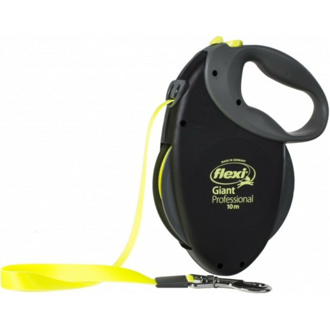 Поводок-рулетка Flexi Giant Neon Professional, 10 м, 50 кг, светоотражающий