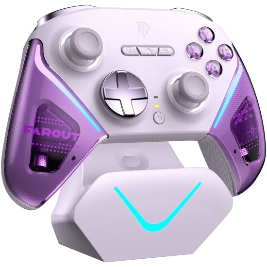 Геймпад беспроводной Easysmx D10 с зарядной базой, фиолетовый (VG-C538)