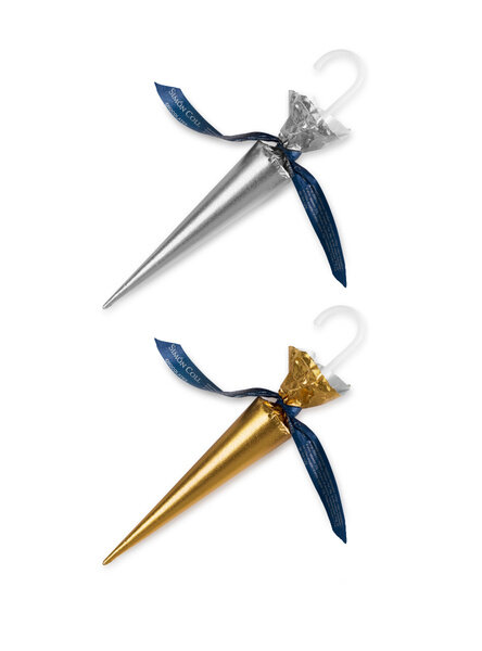 Зонтик SIMON COLL шоколадный PLATA золото/серебро без глютена 35г*1штука