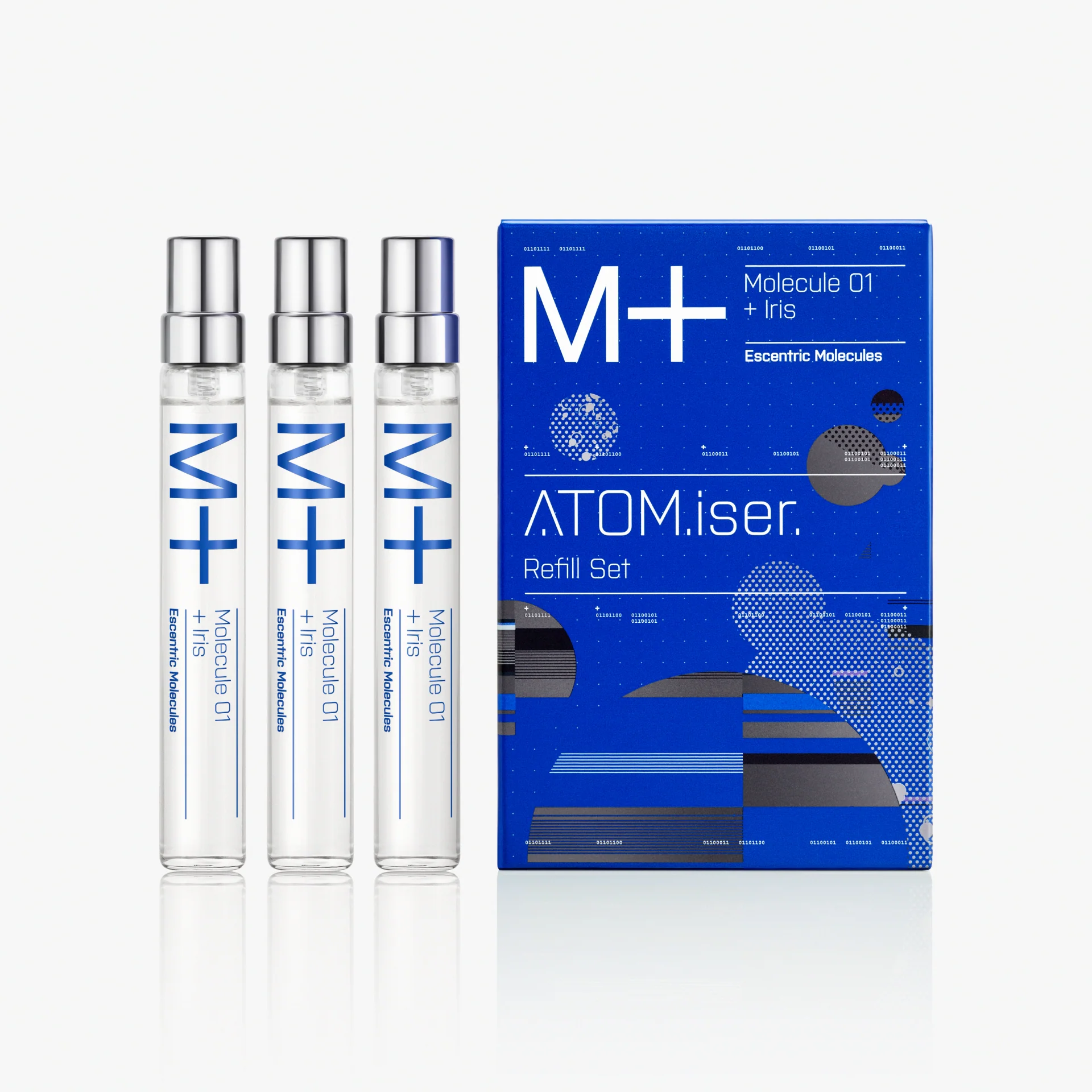 Escentric Molecules - Molecule 01 + Iris ATOM iser Refill Set Туалетная вода унисекс 3x8.5 мл