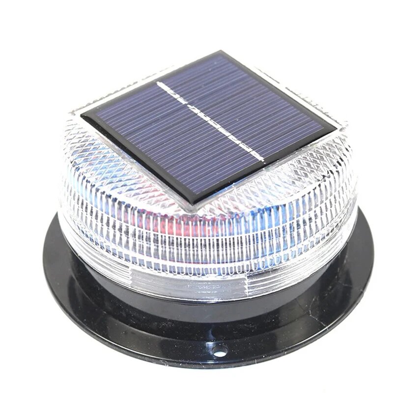 Солнечная светодиодная магнитная сигнальная лампа для автомобиля, грузовика, автомобиля, беспроводной стробоскоп, маяк, фонарик, аварийный сигнал, ночной датчик, мигающий, Red Blue