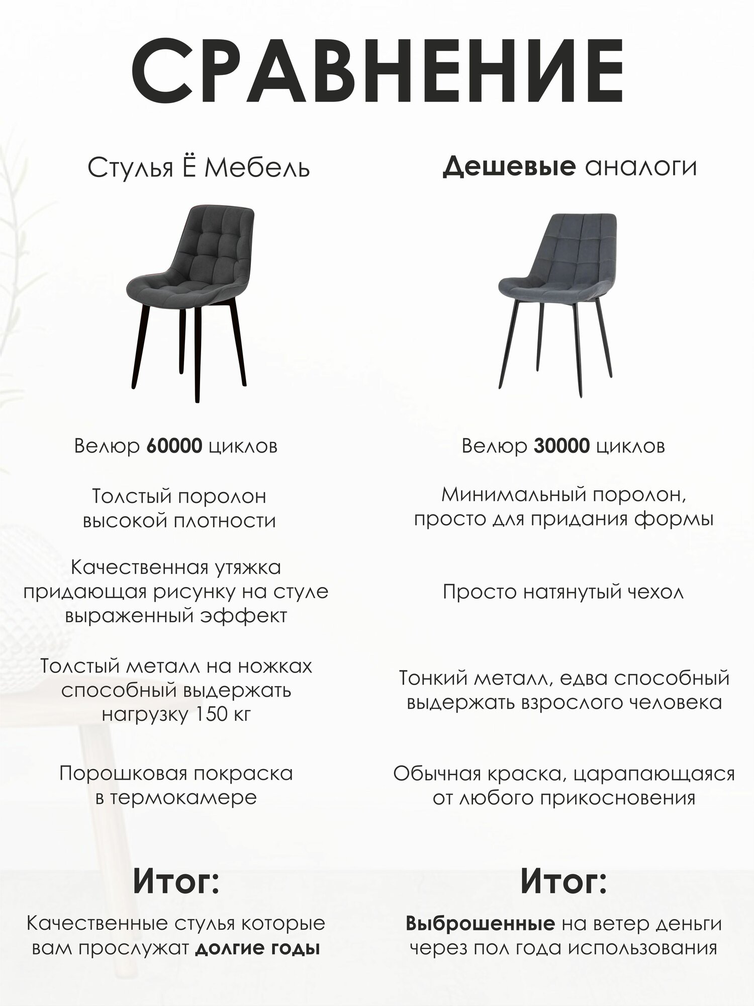 Комплект стульев — фото 1
