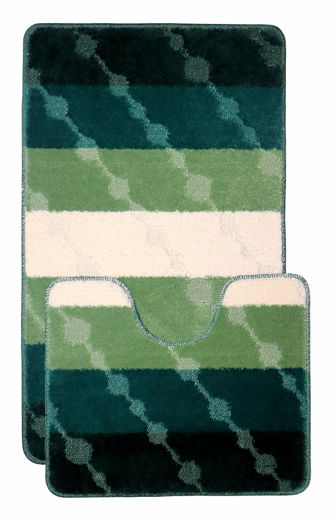 Коврики для ванной и туалета в наборе 100см/60см (50см/60см туалет) многоцветный