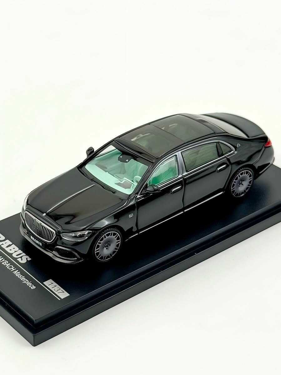 Машинка AR Box 1/64 Mercedes-benz Bosch S850 Maybach Black Die-cast Alloy Car Model Collection Toy Gift