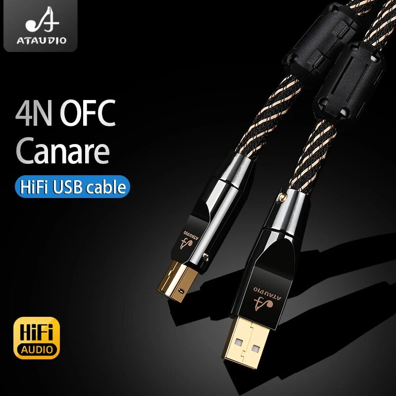 ATAUDIO HiFi USB OTG Кабель USB Type A - B Type C - B