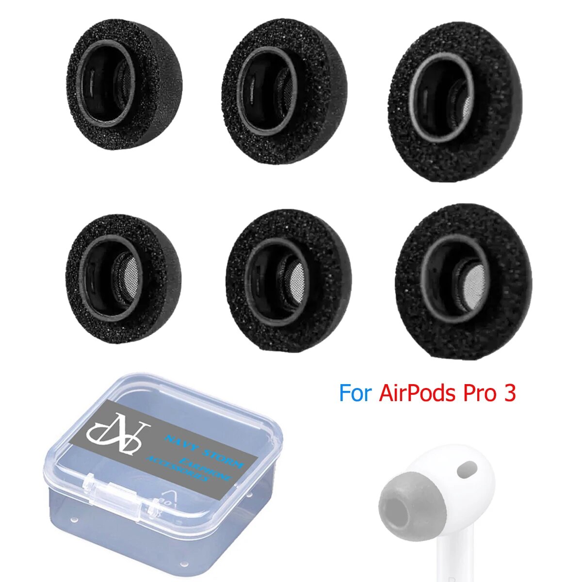 Амбушюры Navy Storm для Airpods Pro 3, 3 пары