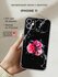 Чехол на Apple iPhone 11 / Айфон 11 с принтом "Букет на черном мраморе"