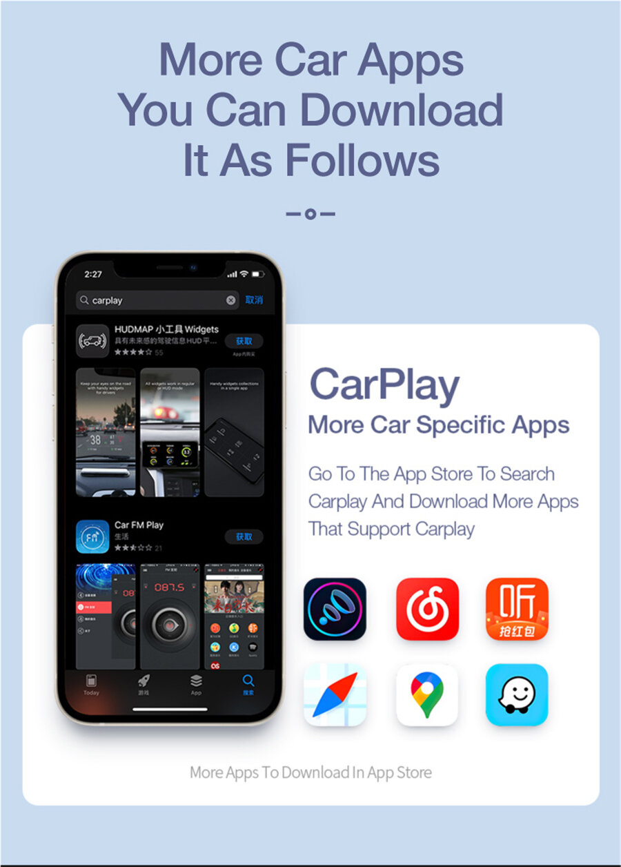 1 x Беспроводной Ключ Smart Box Для Apple Carplay Android Radio Navigation Player