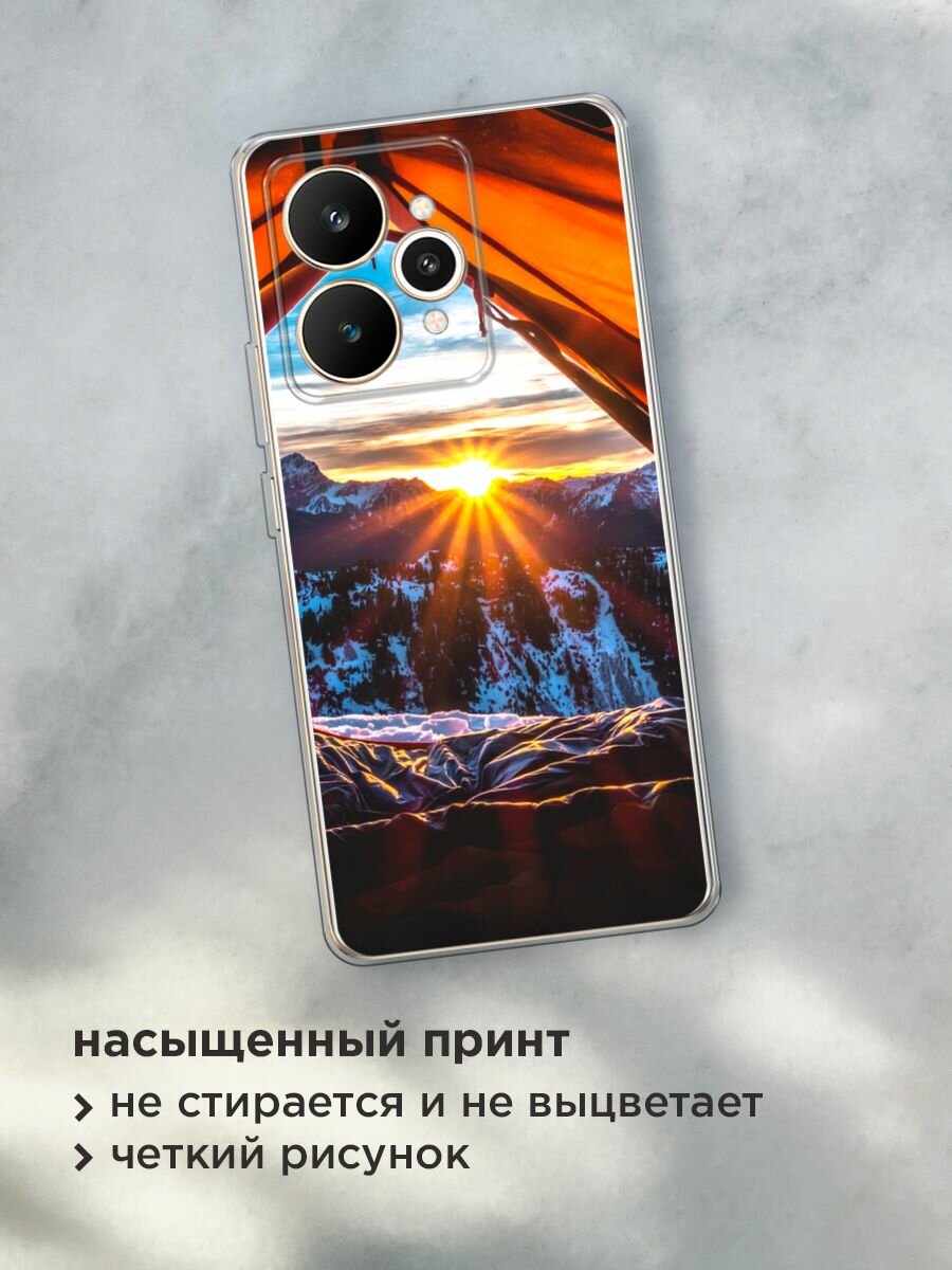 Силиконовый чехол на Realme 15 / Реалми 15 с принтом "Горы 7" — фото 1