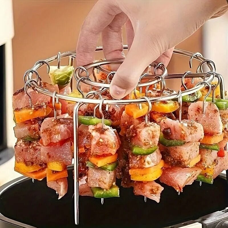 Решетка для фритюрницы, круглая, 24 металлических прута, белая