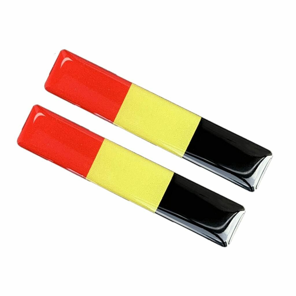 Автомобильные инструменты, 1 пара из 2-х маленьких автомобильных наклеек-значков для украшения флага-Германия