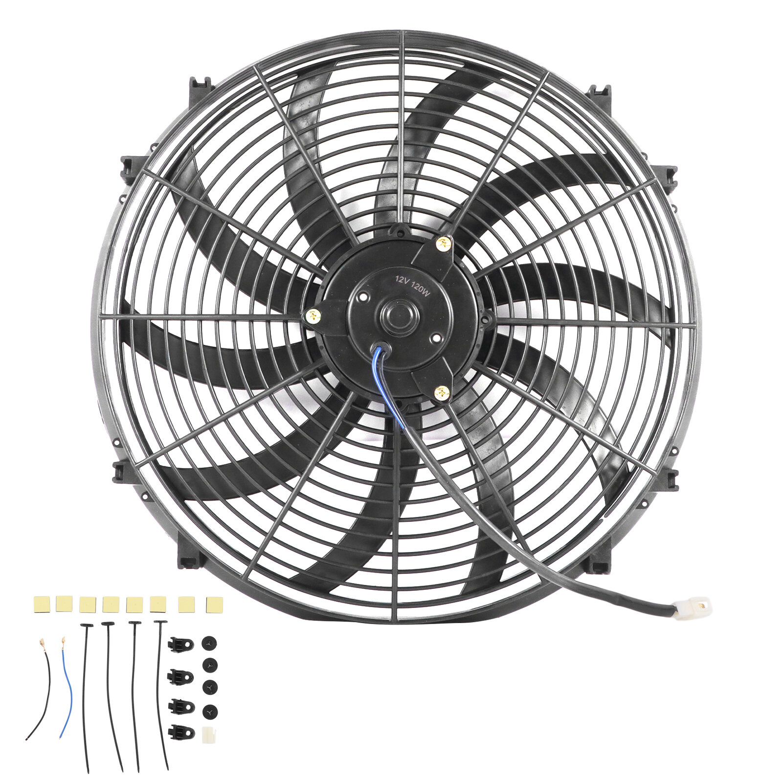 Электрический вентилятор CAR Electric Electric 16 дюйма 10 лезвий.