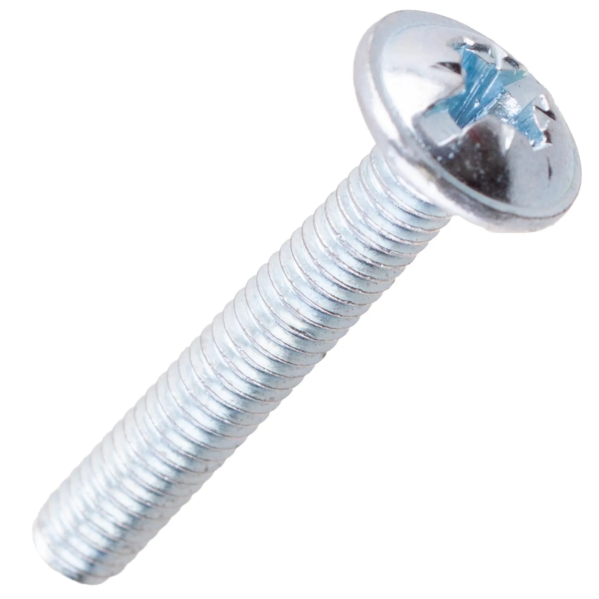 Винт DIN 967 4x25 мм оцинкованный набор 18 шт для крепежных соединений металлоконструкций