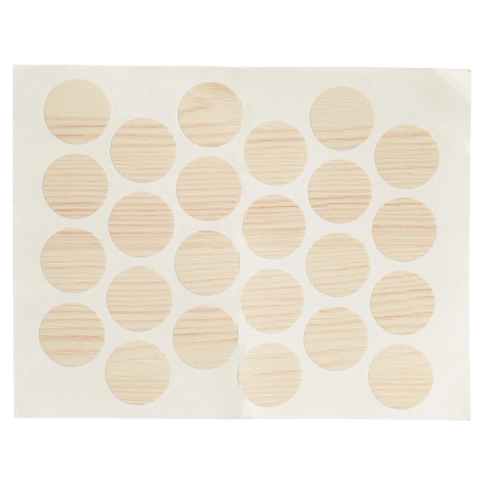 H3430 ST22 Заглушка самоклеящаяся ø20 мм цвет сосна, набор 24 шт, крепкая основа