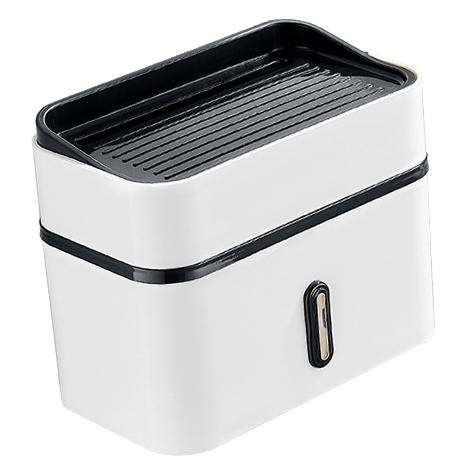 Коробка для салфеток для ванной комнаты, двухслойная присоска, настенный диспенсер для салфеток, экономящий место пластиковый диспенсер для салфеток