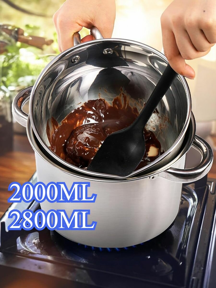 Набор из нержавеющей стали для водяной бани - Плавление шоколада, свечей и мыла, Универсальный посуда для DIY кухни
