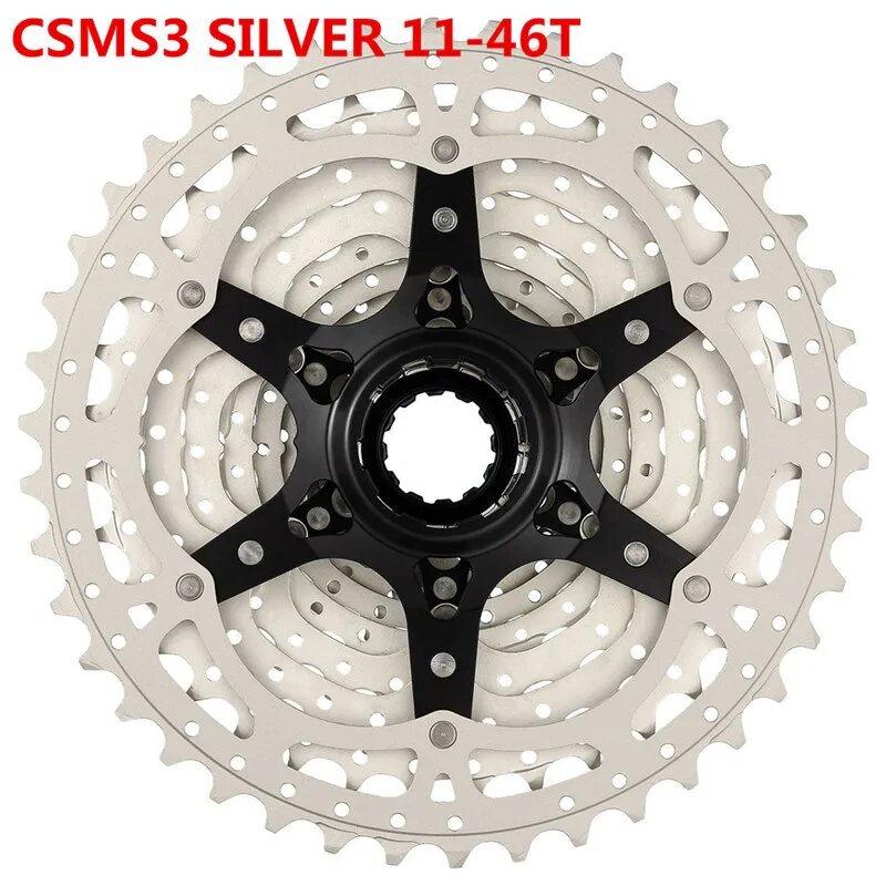 Sunrace 10-скоростная кассета CSMS3/CSMX3 11-40T/42T/46T для Shimano SRAM MS3 11-46T Silver