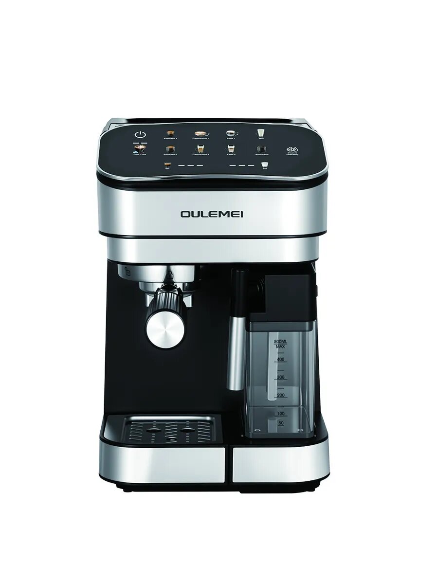 Кофемашина OULEMEI, OLM-KFB013, сенсорное управление, контейнер для молока