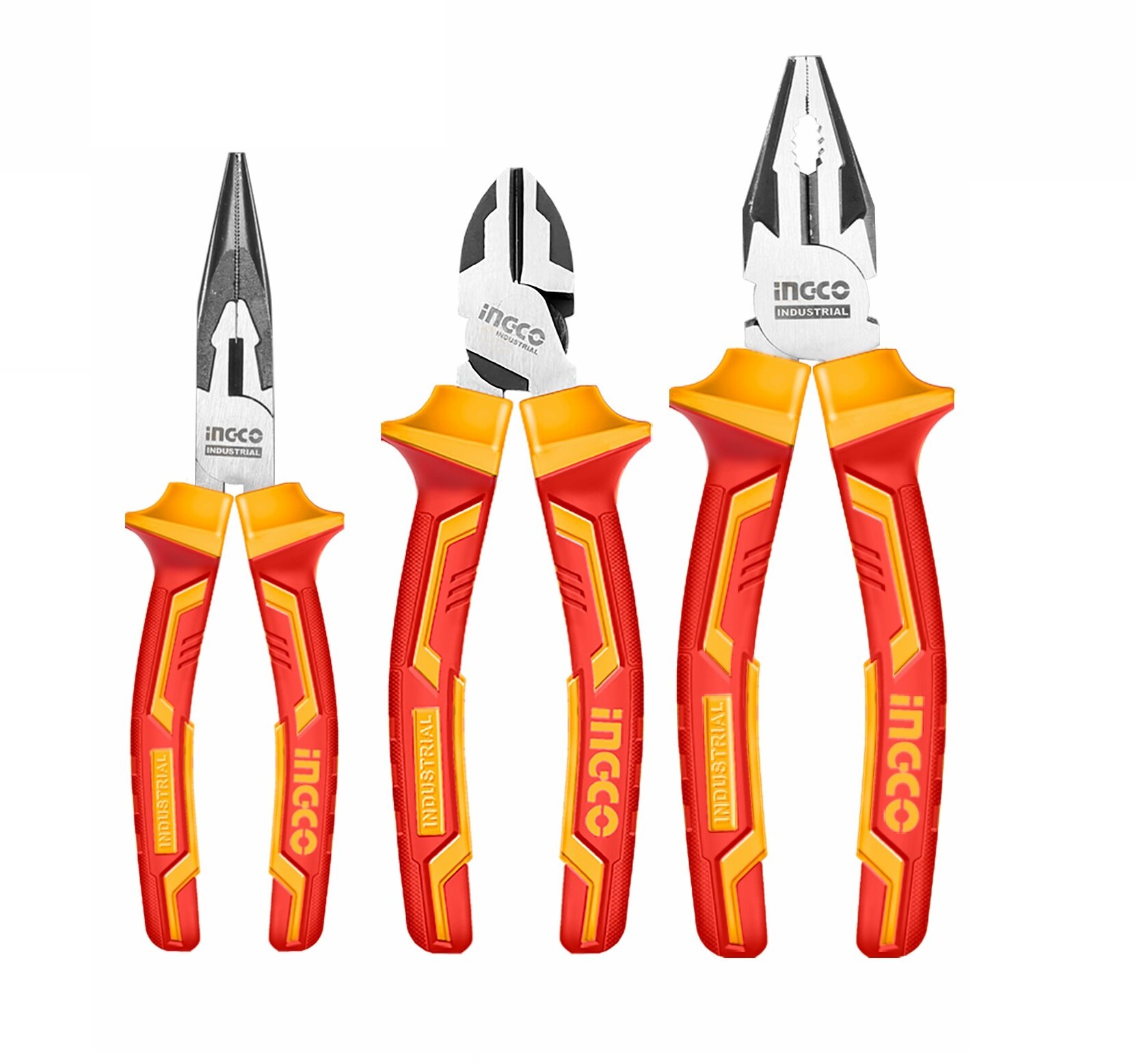INGCO Набор диэлектрического шарнирно-губцевого инструмента 3 пред. INDUSTRIAL HIKPS28318