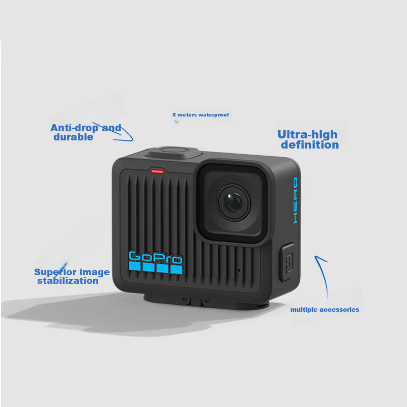 GoPro HERO 4K Action Camera, Outdoor Waterproof And Anti-Shake Camera, Vlog Cycling Lightweight Digital Sports Camera, Mini Camera
