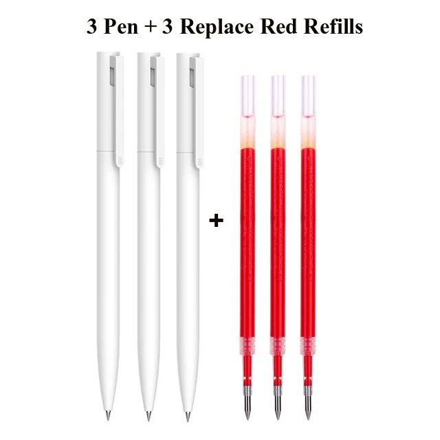 Шариковая ручка Xiaomi Mijia BUSINESS 0,5 мм Красный, 3pen 3red refills