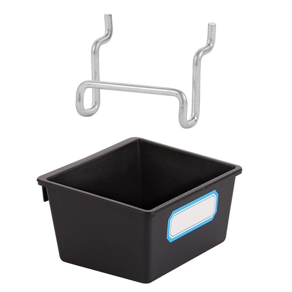 Эффективные ящики для хранения картона с крючками и этикетками Практичная корзина Эффективное аппаратное решение