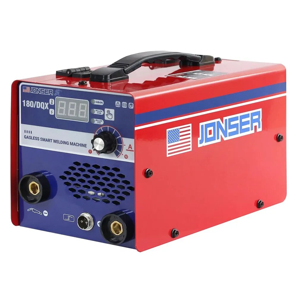 Сварочный аппарат Jonser DQX 180, 3 в 1, MMA/MIG/TIG, антиприлипание, FCAW