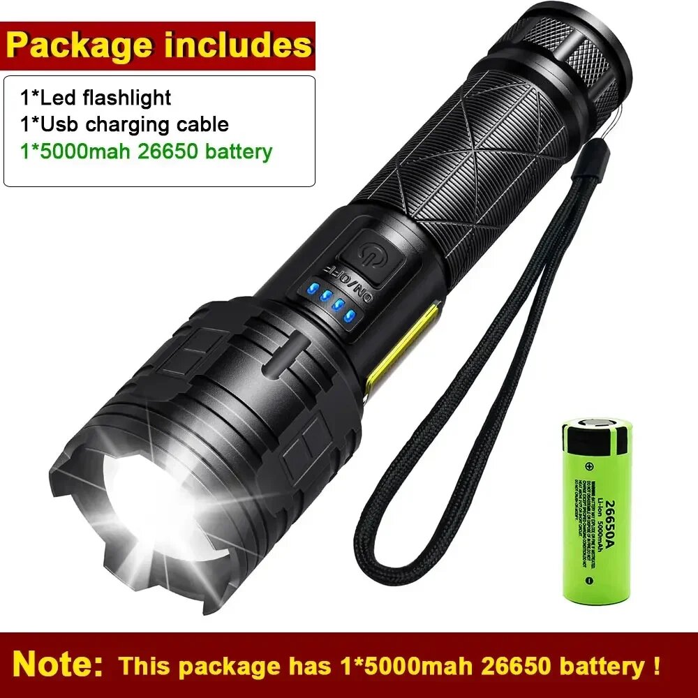 Фонарик 990000LM Mingtrs 7 режимов With 5000mah battery