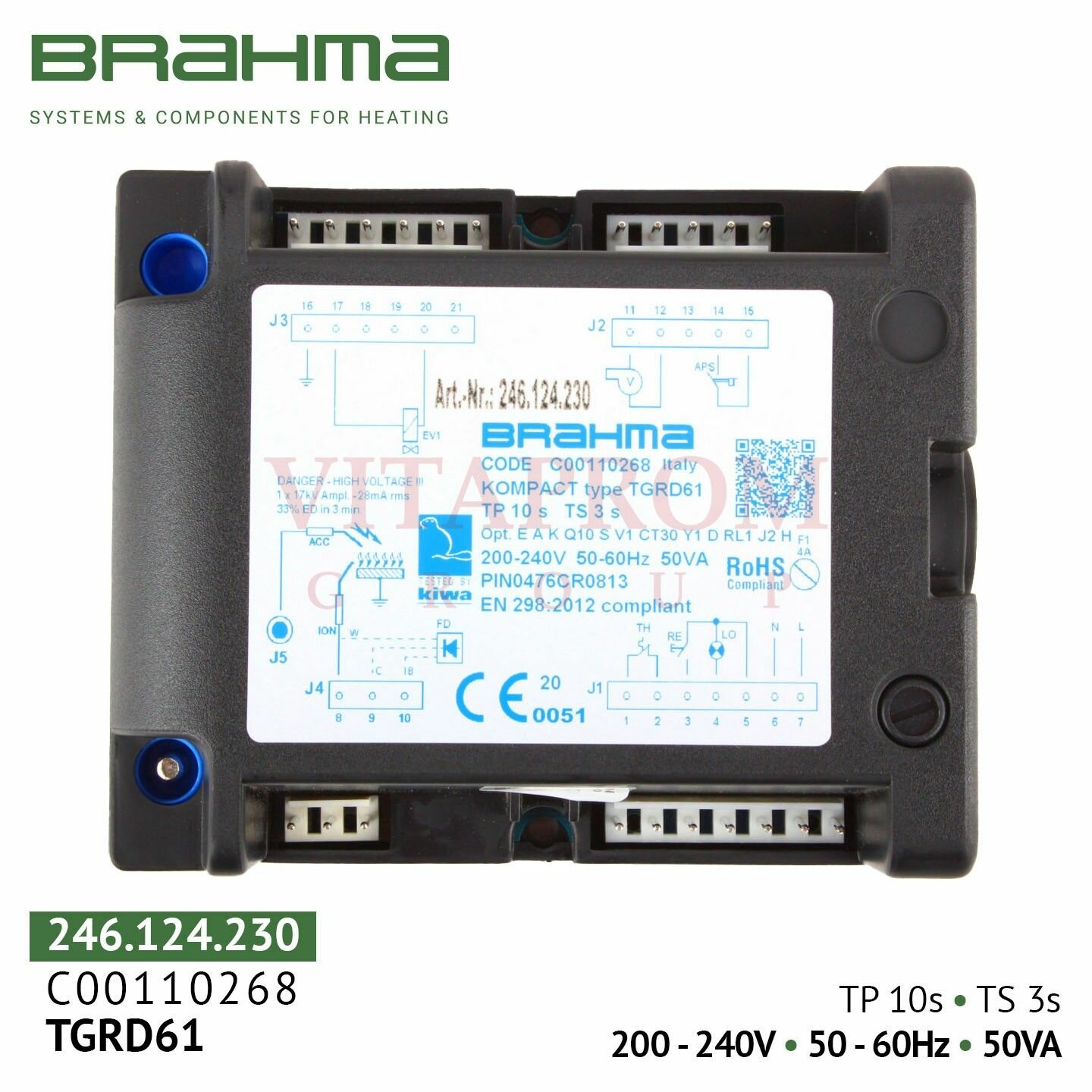 Блок управления горением Brahma TGRD61, C00110268