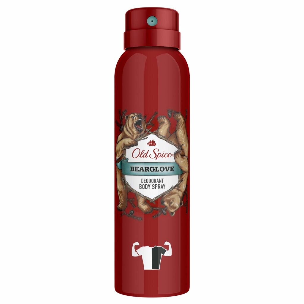 Дезодорант-спрей мужской OLD SPICE Bearglove, 150мл x 2 упаковки