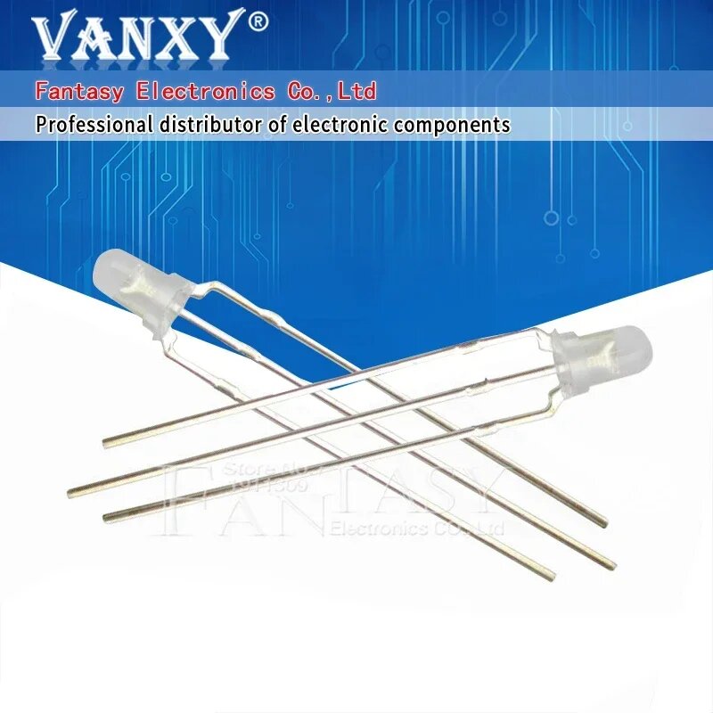 100 шт. светодиод 3 мм круглый рассеянный красный и зеленый двухцветный светодиод с общим катодом светоизлучающий диод